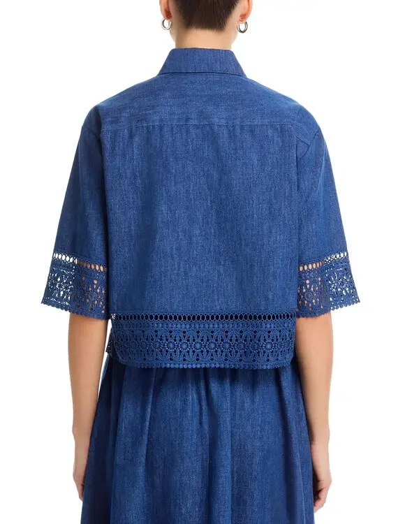 Elie Tahari Laylee Denim Top