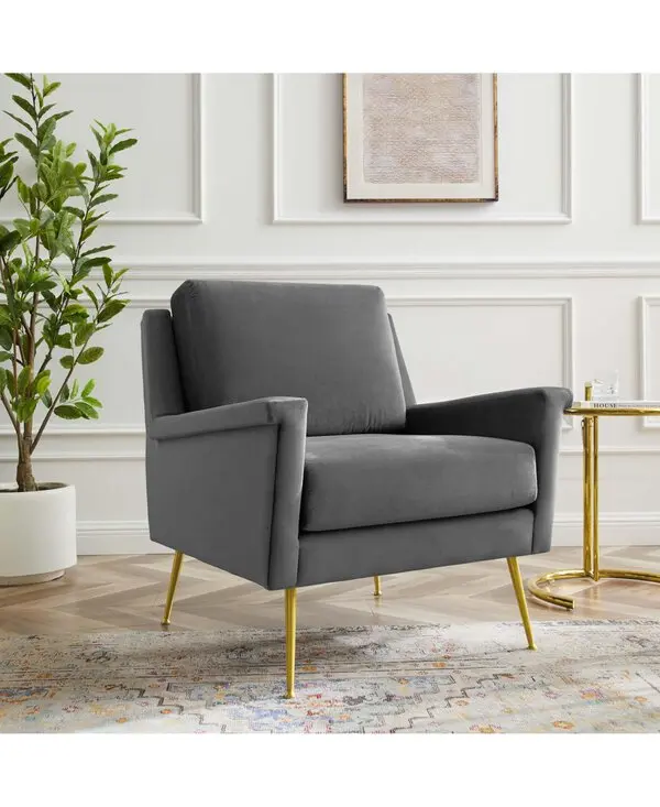 MODWAY Chesapeake Performance Velvet Armchair