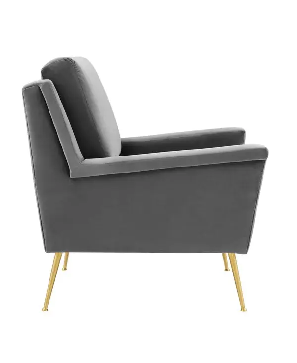 MODWAY Chesapeake Performance Velvet Armchair