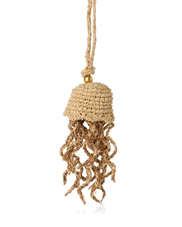 BTB LOS ANGELES Raffia Jellyfish Bag Charm - Natural