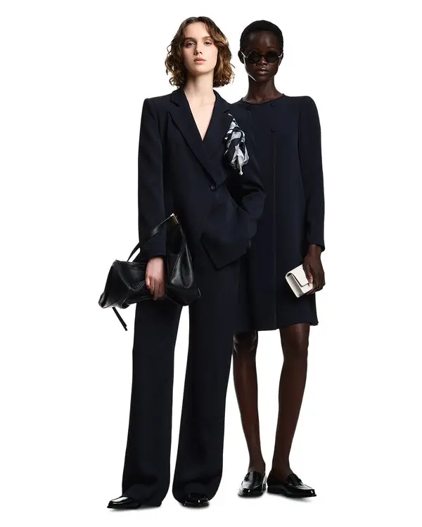 Emporio Armani Textured Tailored Trousers