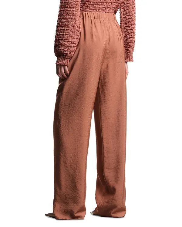 Emporio Armani Textured Straight Leg Pants
