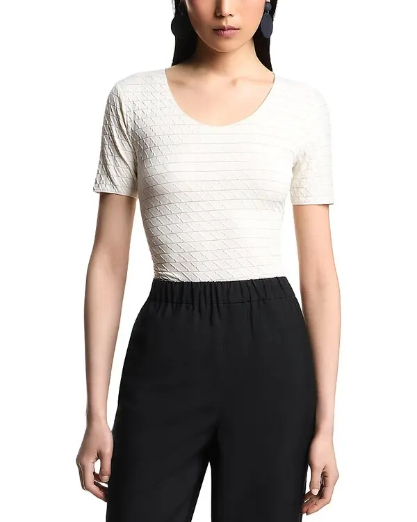 Emporio Armani Geometric Jacquard Top