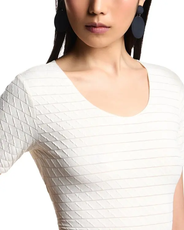 Emporio Armani Geometric Jacquard Top