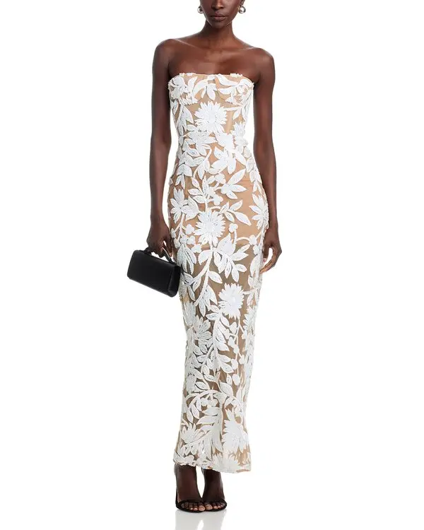 BRONX AND BRONCO Dahlia Strapless Maxi Dress