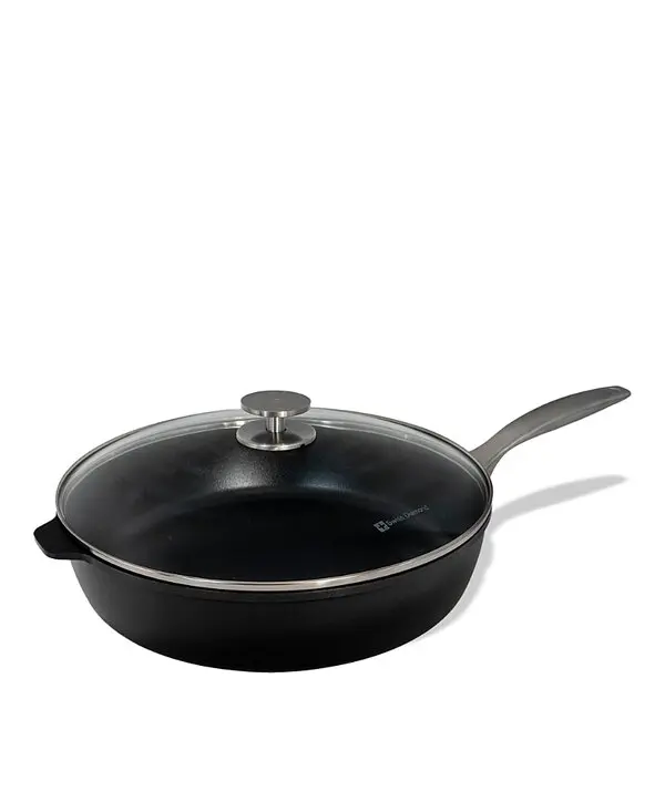 SWISS DIAMOND Chd Saute Pan, 5.8 Qt - Deep Charcoal Grey