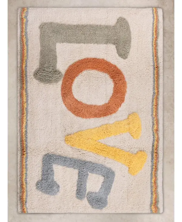 GAURI KOHLI Love Bath Mat, 36" L X 24" W