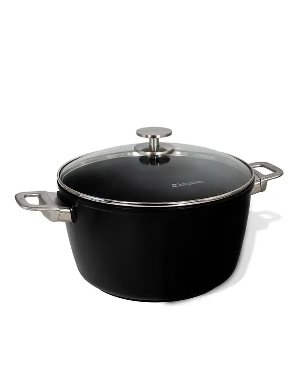 SWISS DIAMOND Chd Stock Pot - Deep Charcoal Grey