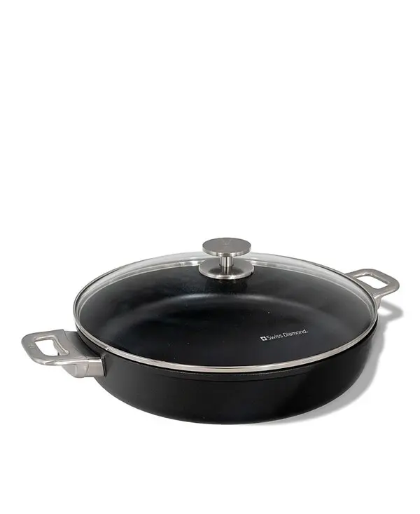 SWISS DIAMOND Chd Sauteuse, 4.8 Qt - Deep Charcoal Grey