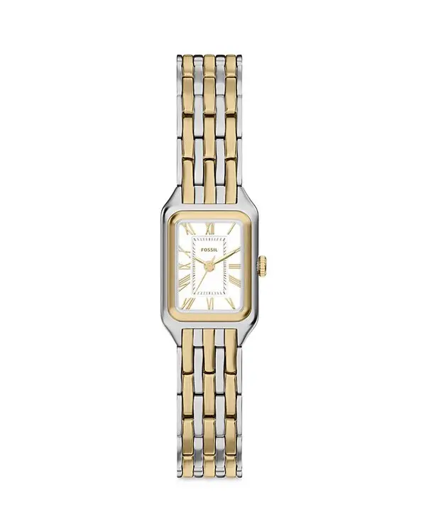Fossil Raquel Mini Watch, 18mm X 29mm - Two Tone/white