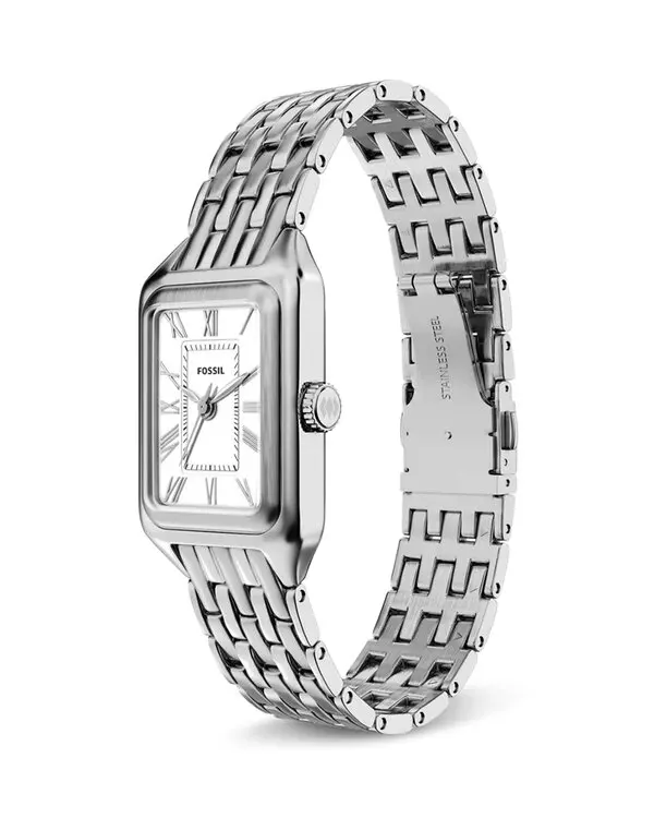 Fossil Raquel Mini Watch, 18mm X 29mm - Silver/white