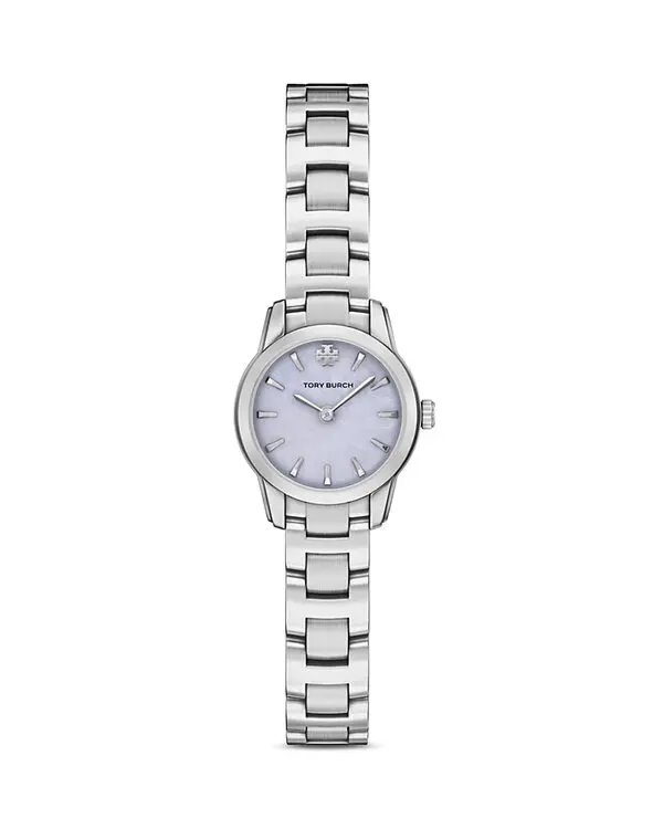 Tory Burch Mini Miller Watch, 22mm - Silver/mother Of Pearl