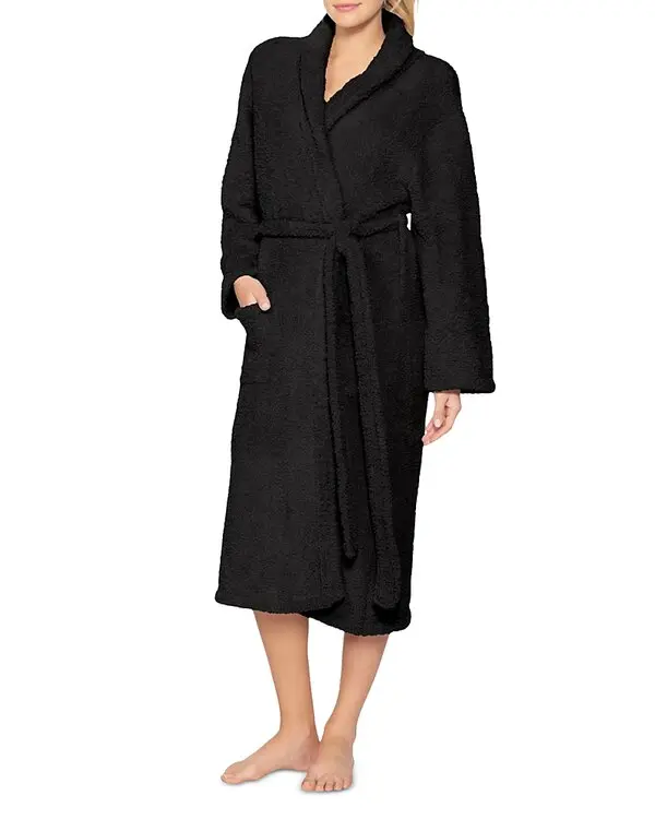 Barefoot Dreams Cozychic Adult Robe - Black