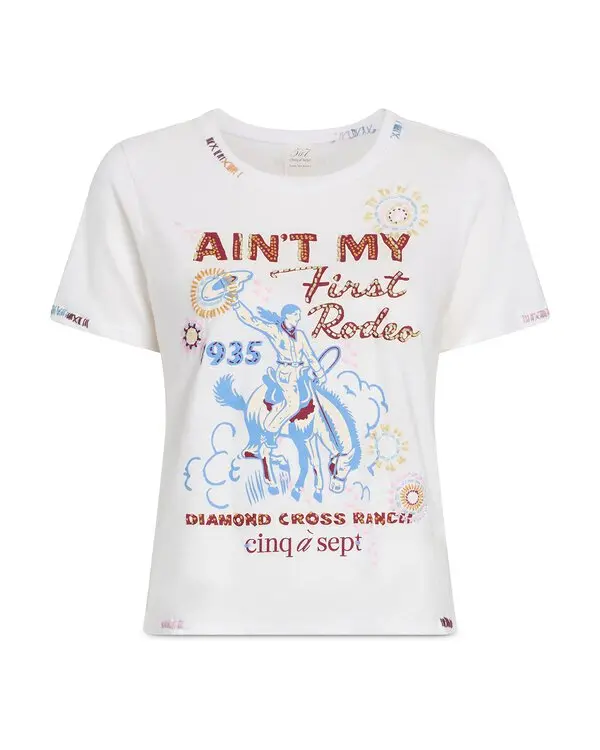 Cinq À Sept Bespoke Tee - White Multi