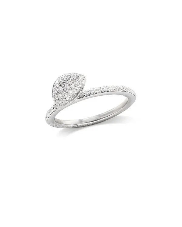 Pasquale Bruni 18k Diamond Petal Ring - White Gold