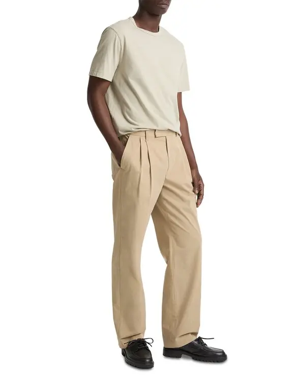 Vince Louie Double Pleat Suiting Trousers - Teak