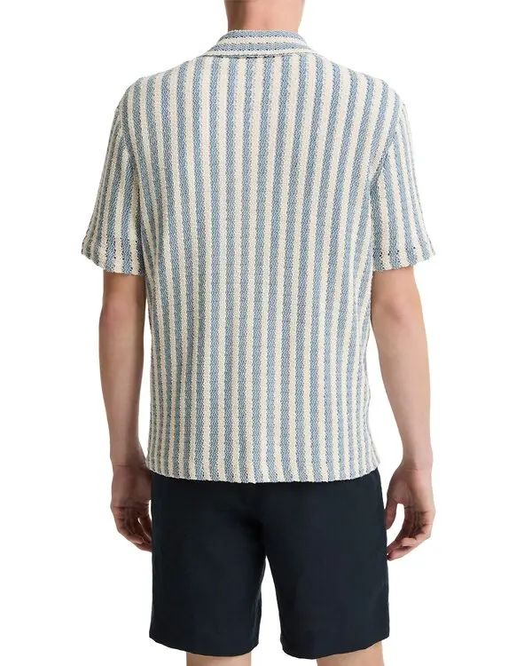 Vince Playa Stripe Short Sleeve Shirt