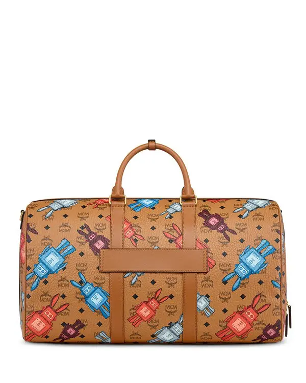 Mcm Ottomar Vi Weekender Bag In Visetos