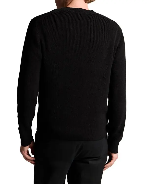 Vince Ribbed V-neck Pullover Sweater