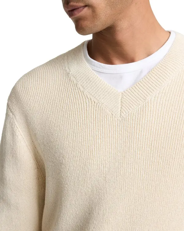 Vince Spring Rib V-neck Sweater