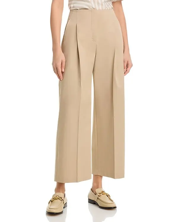BOSS Cropped Cotton-blend Pants