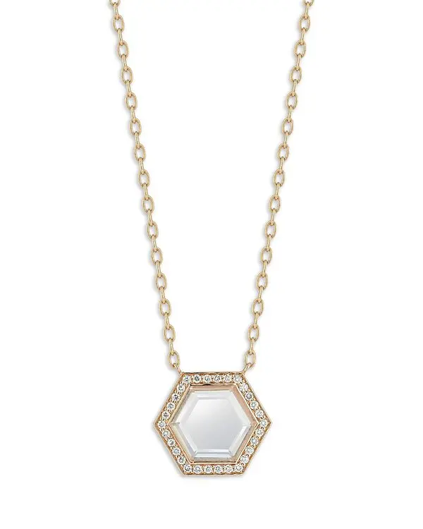 Walters Faith 18k Yellow Diamond And Rock Crystal Pendant Necklace - Gold