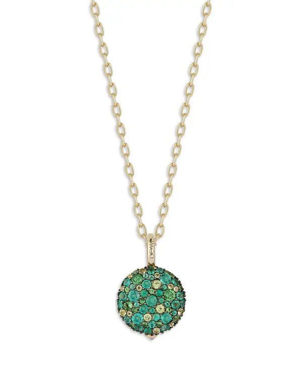 Walters Faith 18k Yellow Green Emerald Pebble Charm