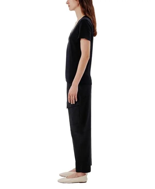 Another Tomorrow V-neck Tee - Black