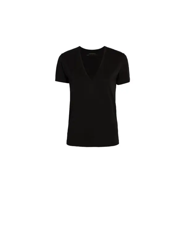Another Tomorrow V-neck Tee - Black