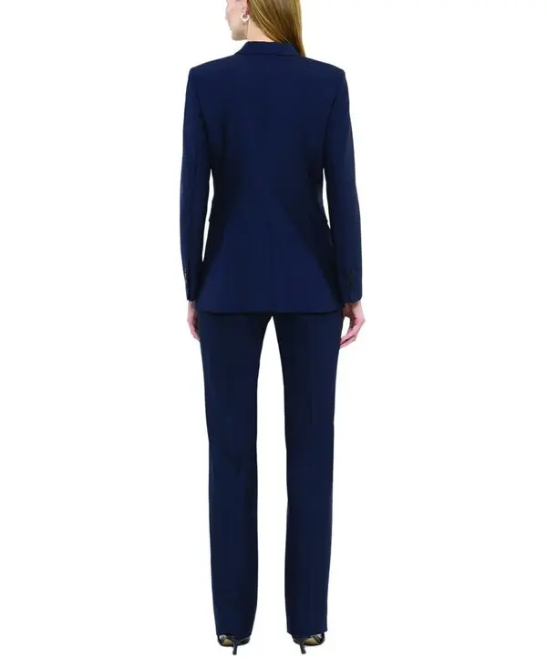 Another Tomorrow Single-button Blazer - Navy