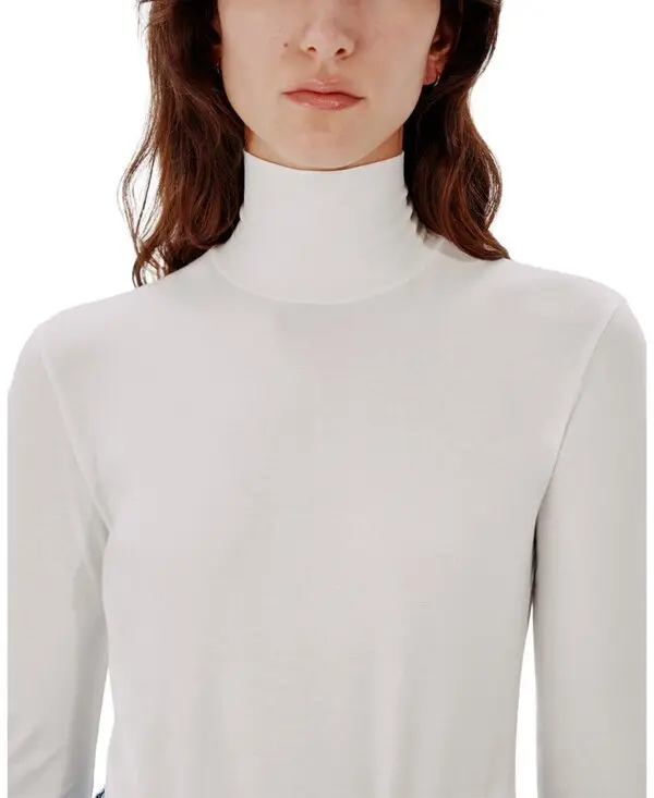 Another Tomorrow Turtleneck Bodysuit - White