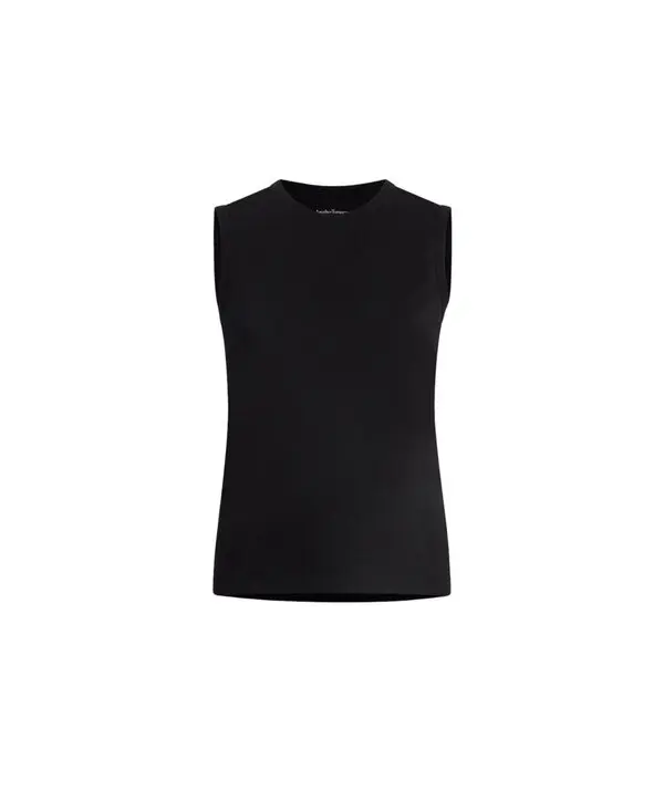Another Tomorrow Sleeveless Tee - Black