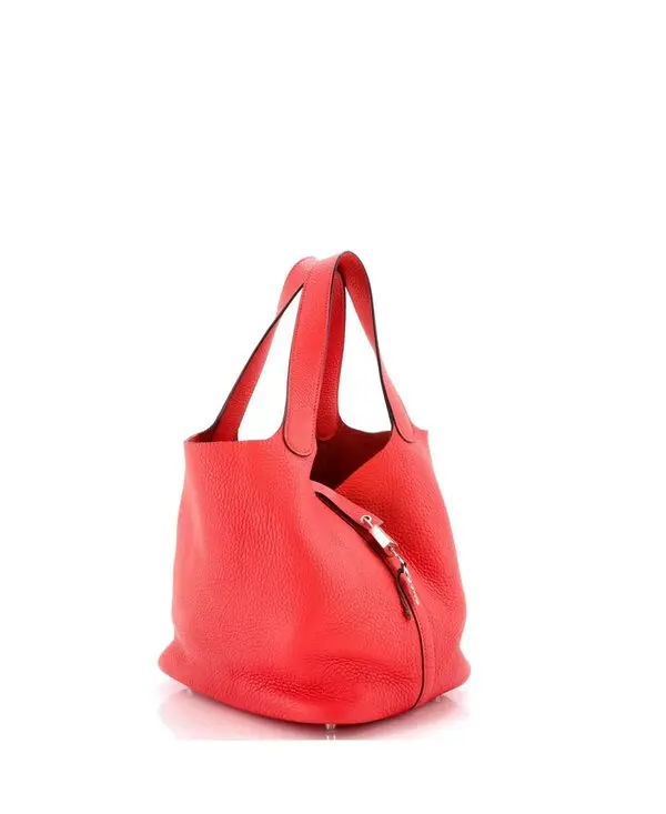 Hermès Mm Picotin Lock Bag - Red