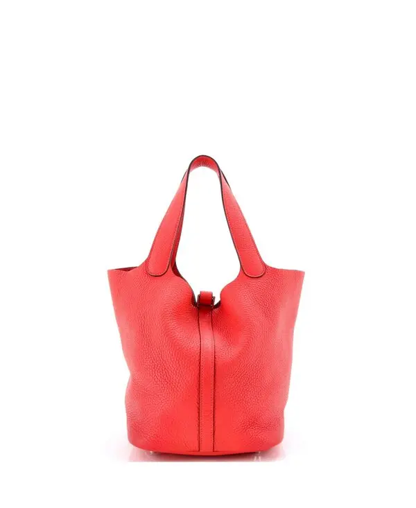 Hermès Mm Picotin Lock Bag - Red