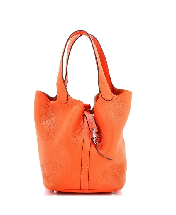 Hermès Picotin Lock Mm Bucket Bag - Orange