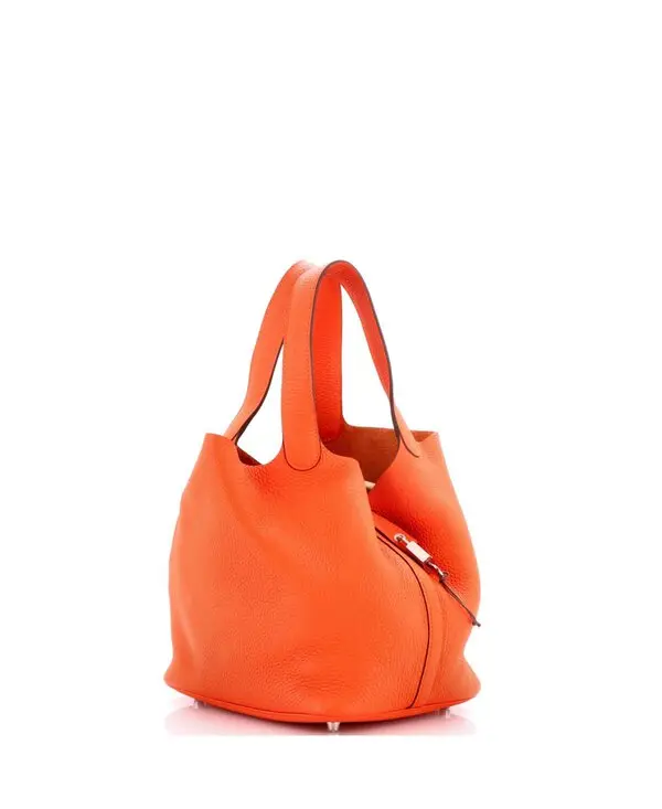Hermès Picotin Lock Mm Bucket Bag - Orange