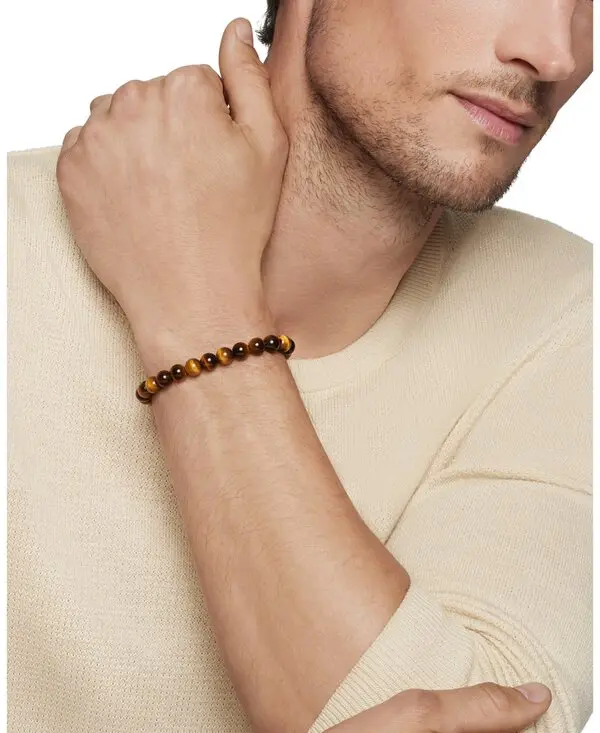 David Yurman Spiritual Beads Bracelet With Tigers Eye