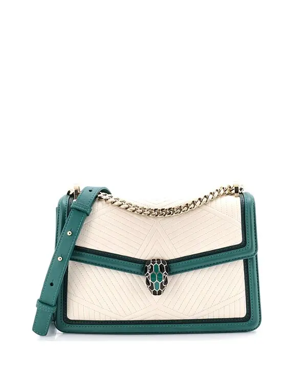 BVLGARI Small Serpenti Forever Quilted Leather Shoulder Bag