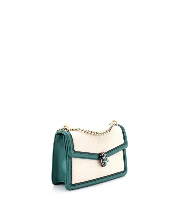 BVLGARI Small Serpenti Forever Quilted Leather Shoulder Bag