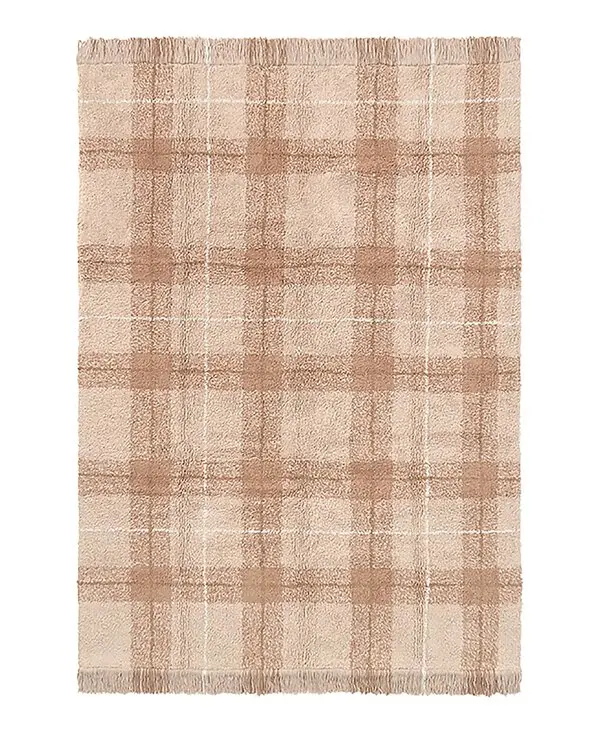 LORENA CANALS Wouf Wouf Washable Rug Tartan 2'11x3'11 Area Rug - Rose