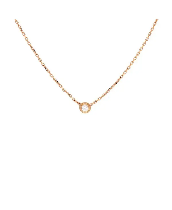 CARTIER Xs D'amour Diamond Pendant Necklace - Pink