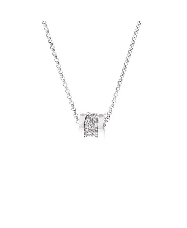 BVLGARI Mini B.zero1 Pendant Necklace - White