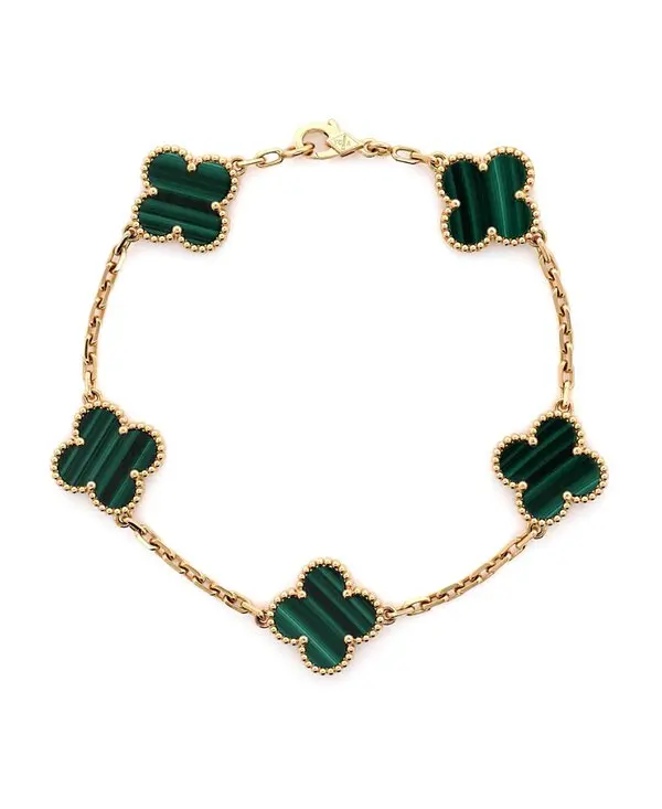 VAN CLEEF & ARPELS Vintage Alhambra 5 Motifs Bracelet - Gold
