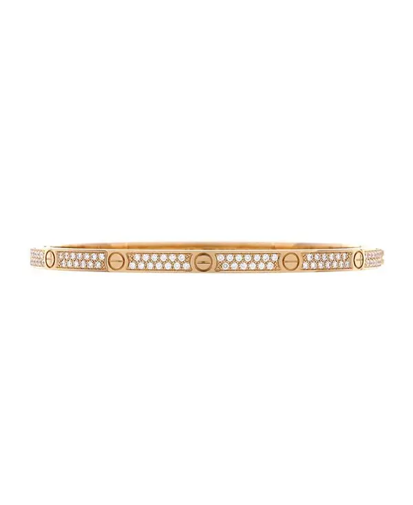 CARTIER Small Love 18k Bracelet With Diamonds - Gold