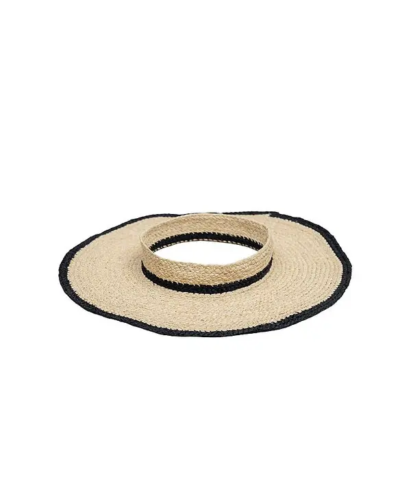 INDEGO AFRICA Embe Stripe Sun Visor - Black