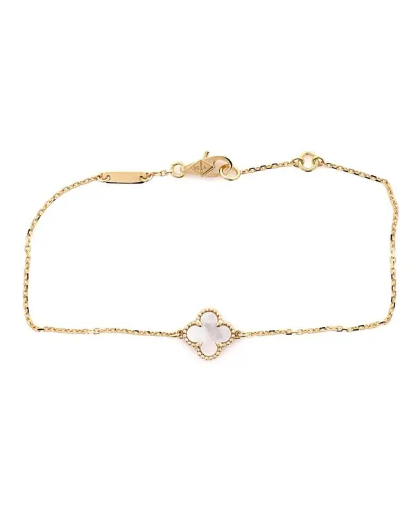 VAN CLEEF & ARPELS Sweet Alhambra Bracelet With Mother Of Pearl And 18k - Gold