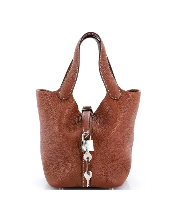 HERMES Pm Picotin Lock Bag Clemence