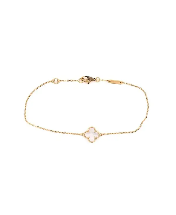 VAN CLEEF & ARPELS Sweet Alhambra Bracelet 18k And Mother Of Pearl - Gold