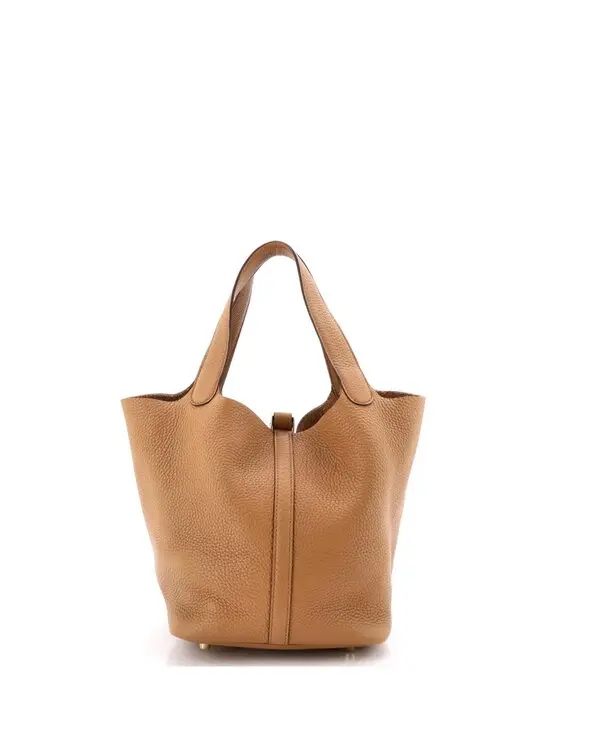 Hermès Mm Picotin Lock Bag Clemence - Neutral