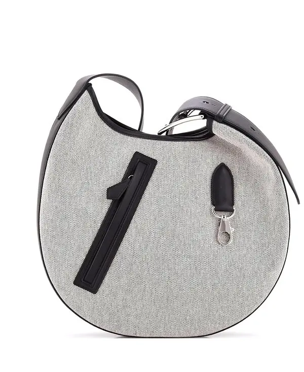 Hermès Arcon Bag Toile And Leather - Black